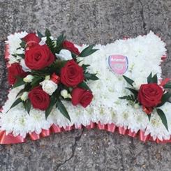 Arsenal Pillow - Funeral Flowers Essex